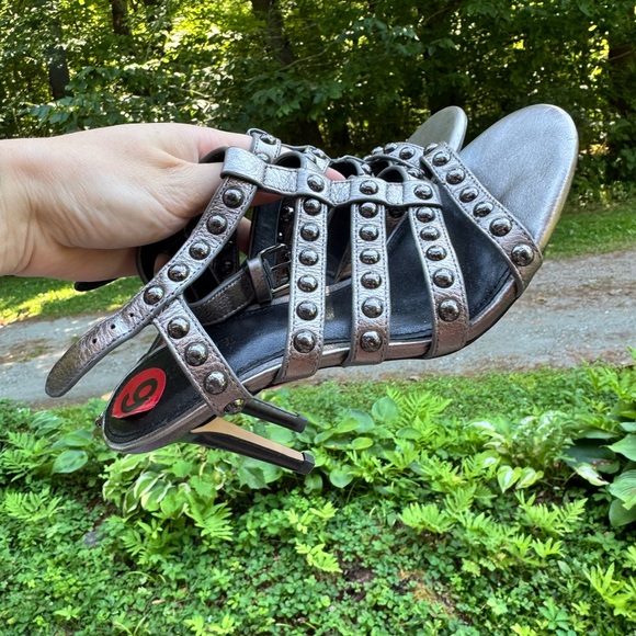 Coach | Shoes | Coach Metallic Studded Sandals | Poshmark